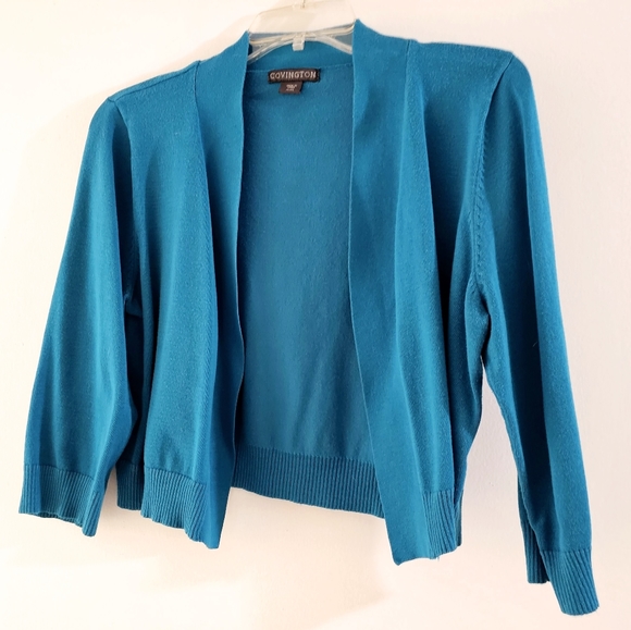 Covington | Sweaters | Covington Teal Blue Shrug Size Xl | Poshmark